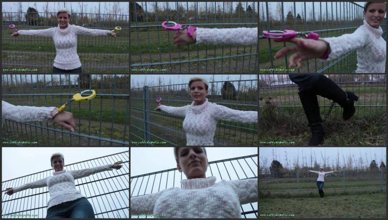 Outdoors Two Handcuffs And Leg Irons At Bondage Metal Download Or